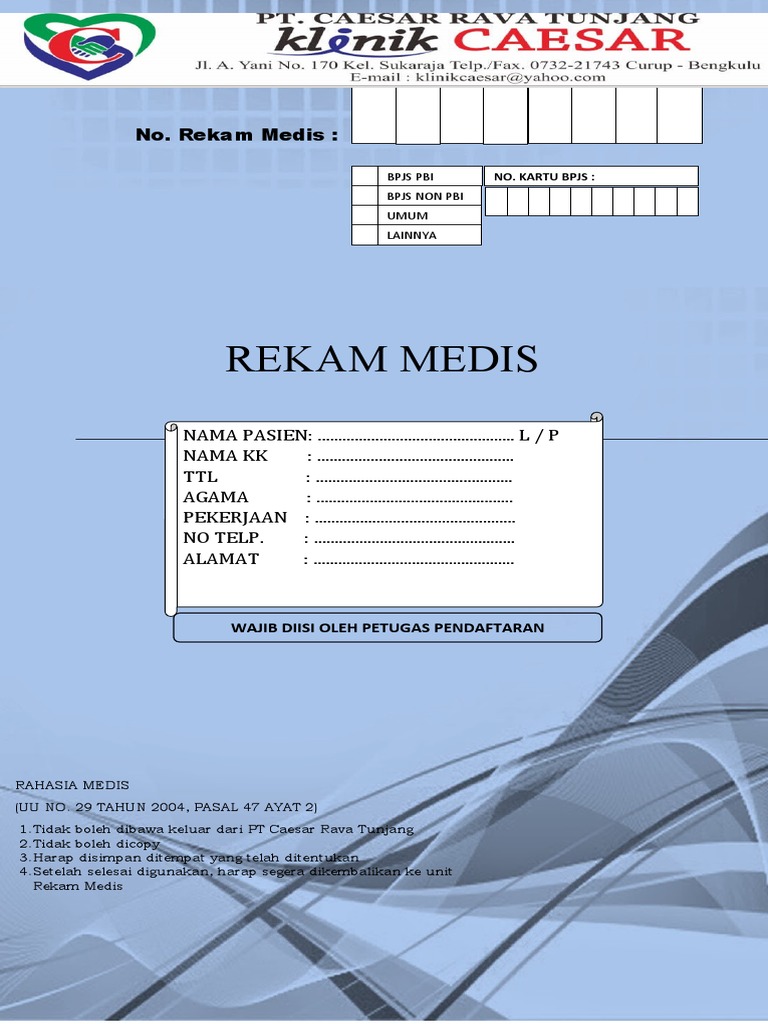Cover REKAM MEDIS | PDF