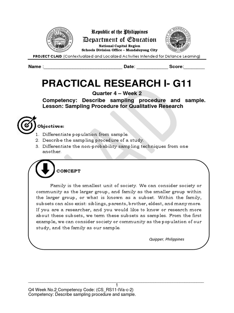 Practical Research I-G11 | PDF