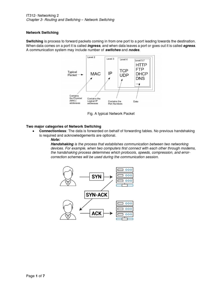 Network Switching | PDF | Computer Network | Packet Switching
