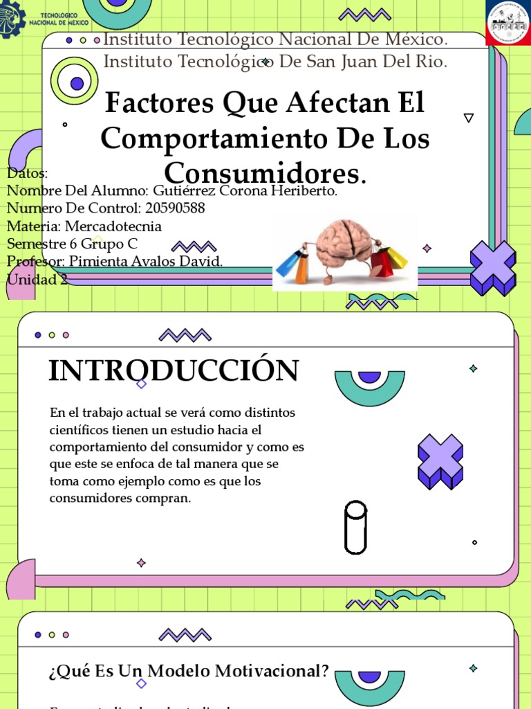 Factores Que Afectan El Comportamiento de Los Consumidores | PDF | Comportamiento | Los consumidores