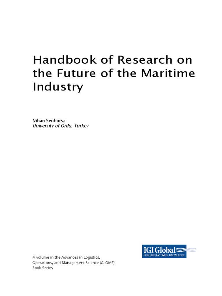 Handbook of Research On The Future of The Maritime Industry: Nihan ...