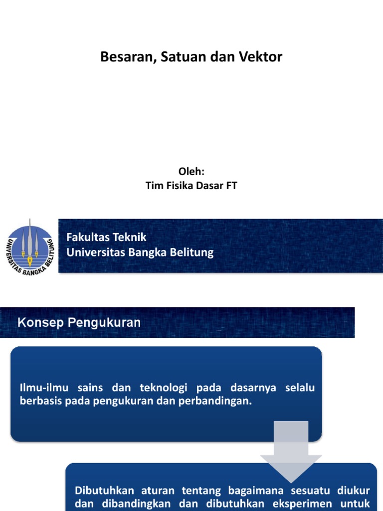 Besaran Satuan Vektor | PDF