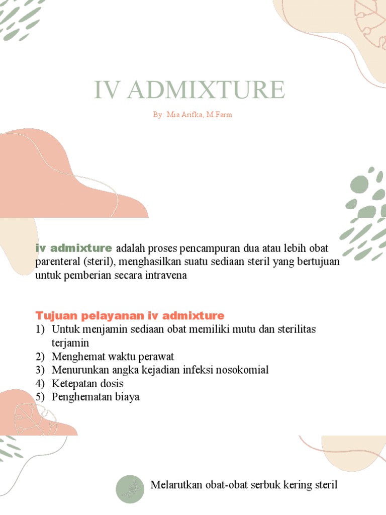 IV Admixture | PDF | Sains & Matematika