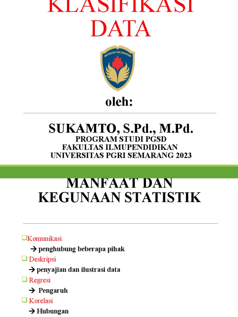 Klasifikasi Data | PDF