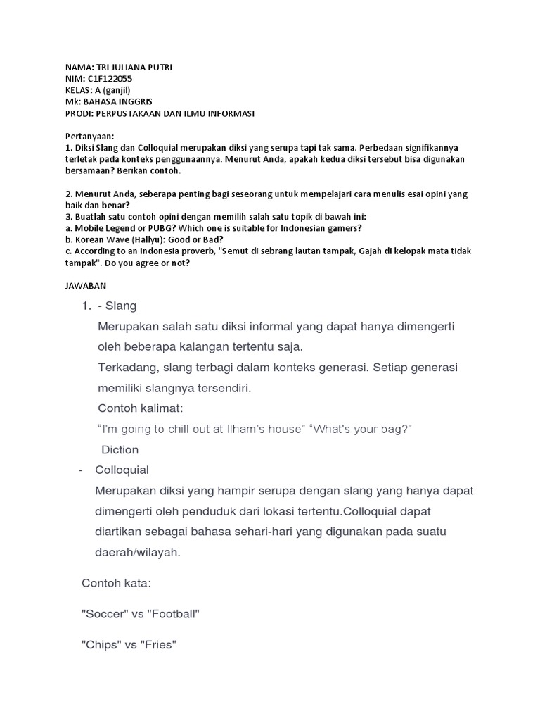 Tri Juliana Putri C1F122055 PDF | PDF