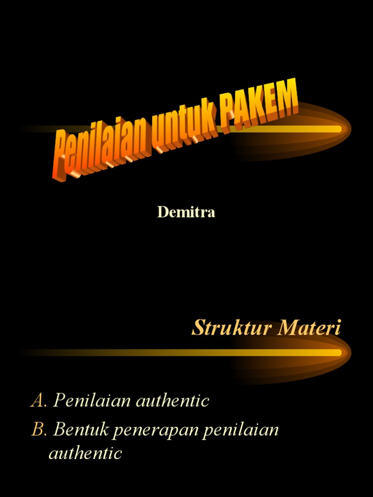 Penilaian Pakem-Dr - Demitra | PDF | Seni