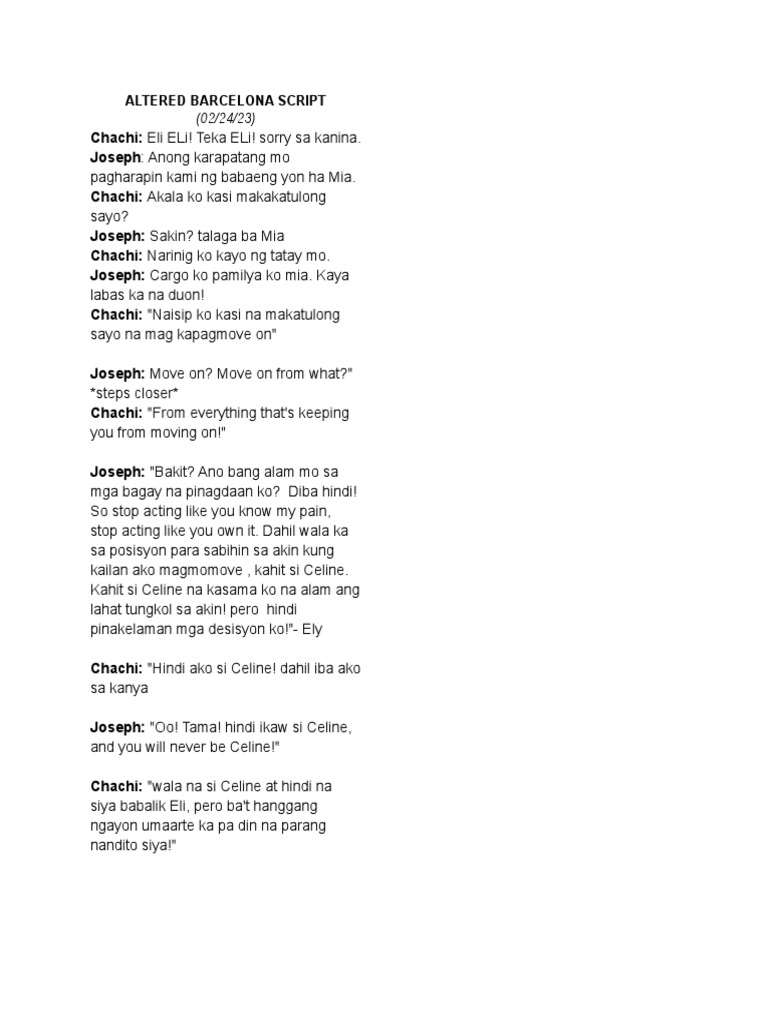 Altered Barcelona Script | PDF