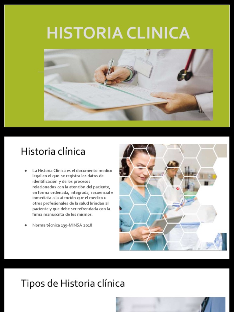 Detalles clave de la historia clínica | PDF | Historial médico | Examen ...