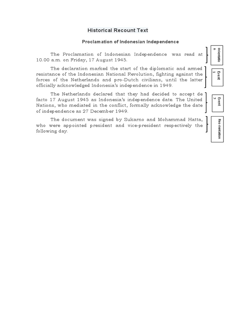 Historical Recount Text | PDF