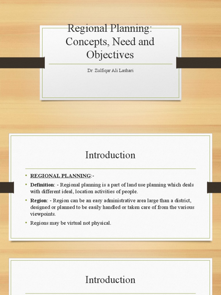 Overview of Regional Planning Concepts | PDF | Planning | Economic Planning