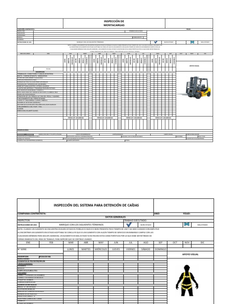 Formatos Check List | Descargar gratis PDF | Máscara | Materiales de ...