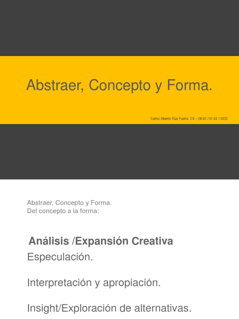 Abstraer, Concepto y Forma Cadaver Exquisito | PDF | Abstracción | Imagen