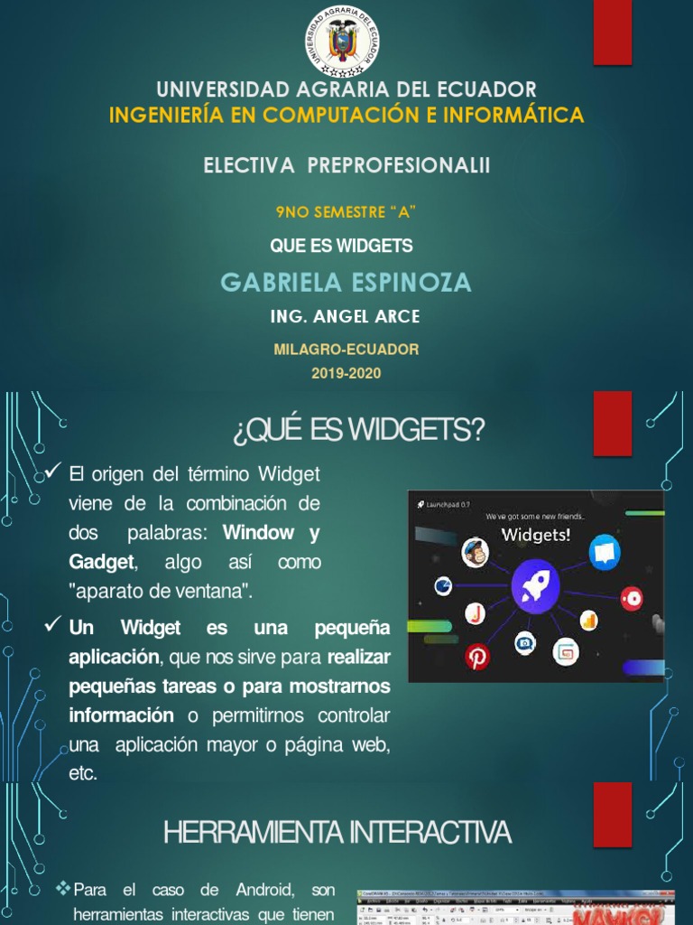 Que Es Widgets | PDF