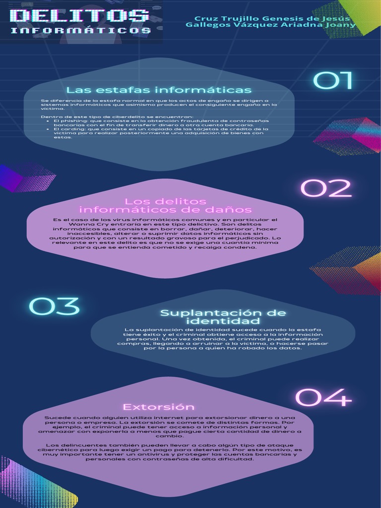 Infografía de Los Delitos Informáticos | PDF