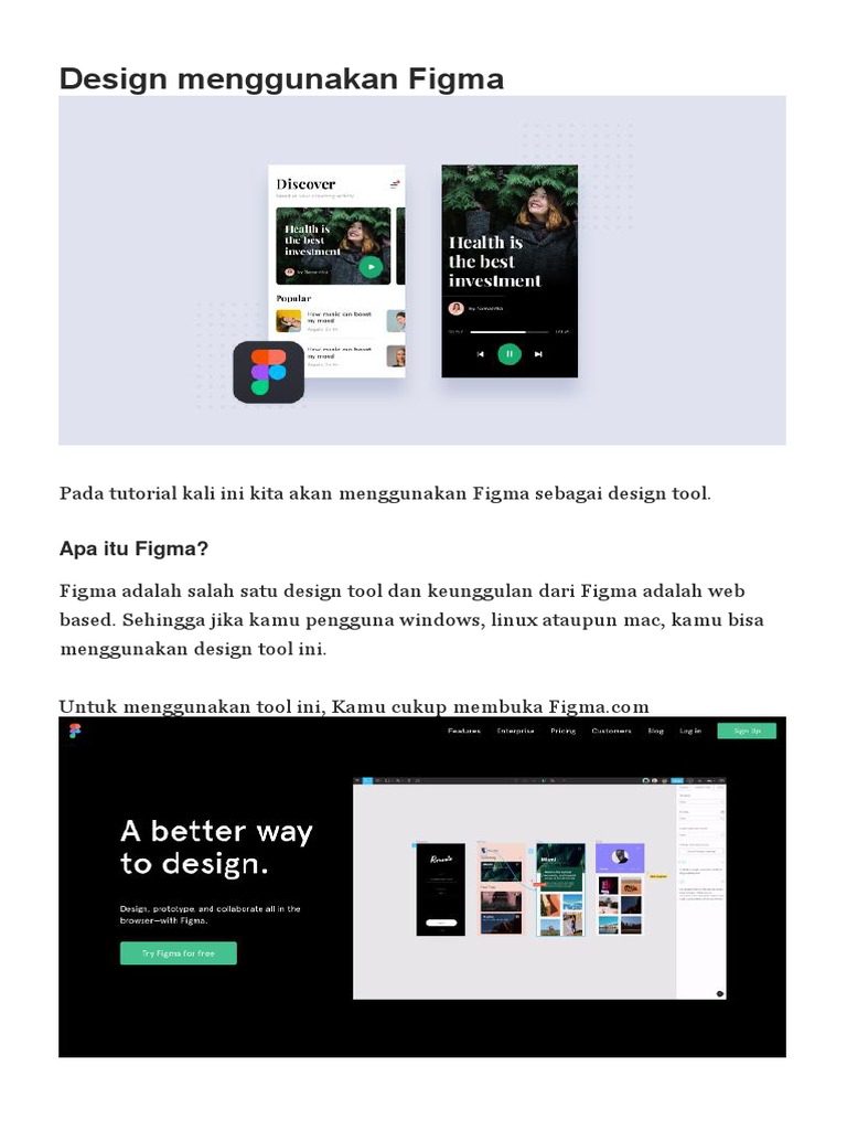 Design Menggunakan Figma | PDF