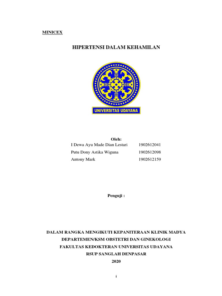 MINICEK_Hipertensi Dalam Kehamilan (HDK).pdf | PDF