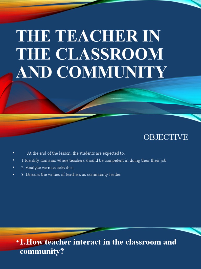 Teacher Roles in Classroom and Community | PDF | Learning | Teachers