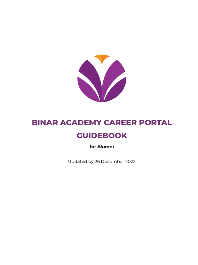 1672285324737-Binar Career Portal Guidebook For Alumni | PDF