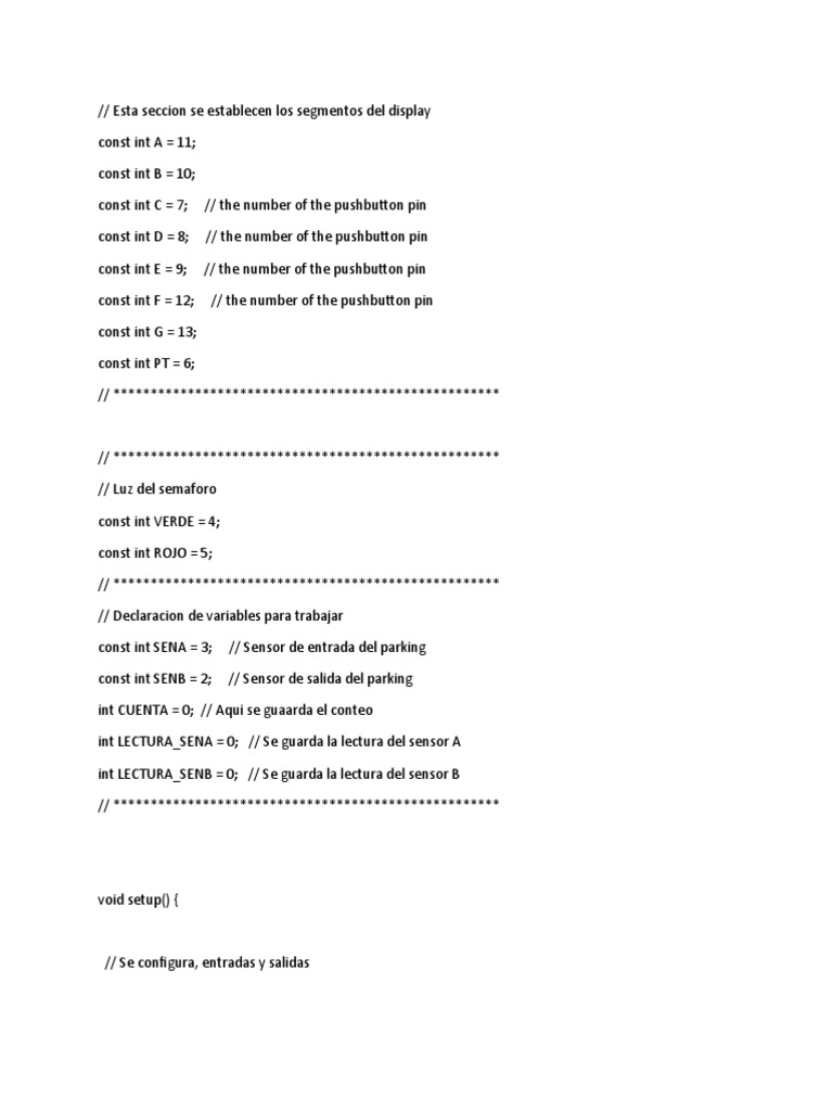 Codigo Arduino Electronica Pdf Computer Programming Software Engineering