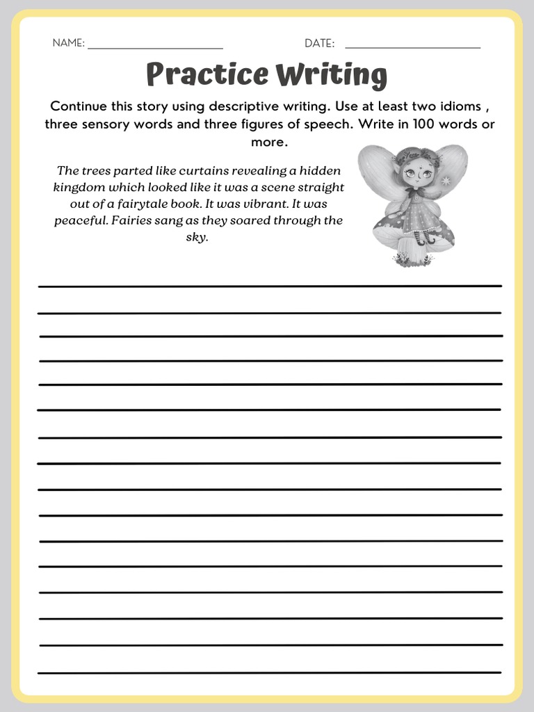 Enchanting Fairytale Writing Prompt | PDF