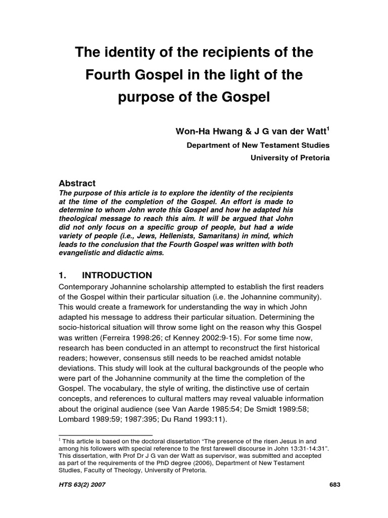 4 Gospels in The Bible | PDF | Gospel Of John | Jesus