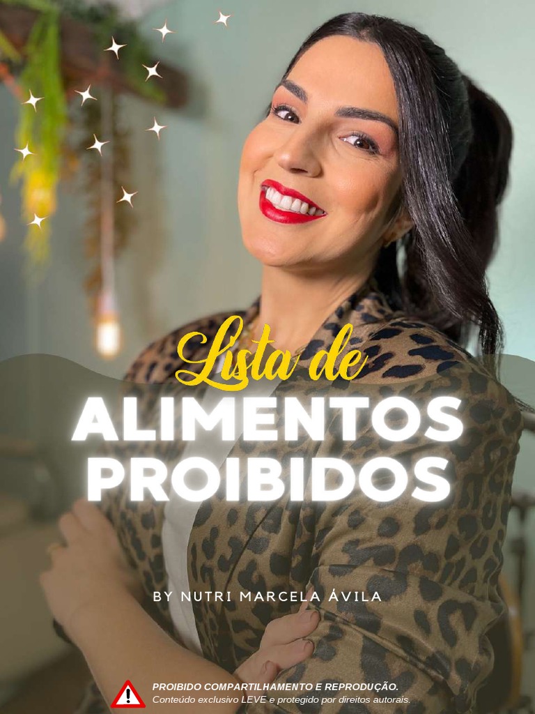 5 - Lista Alimentos Proibidos | PDF | Direitos Autorais | Bebida