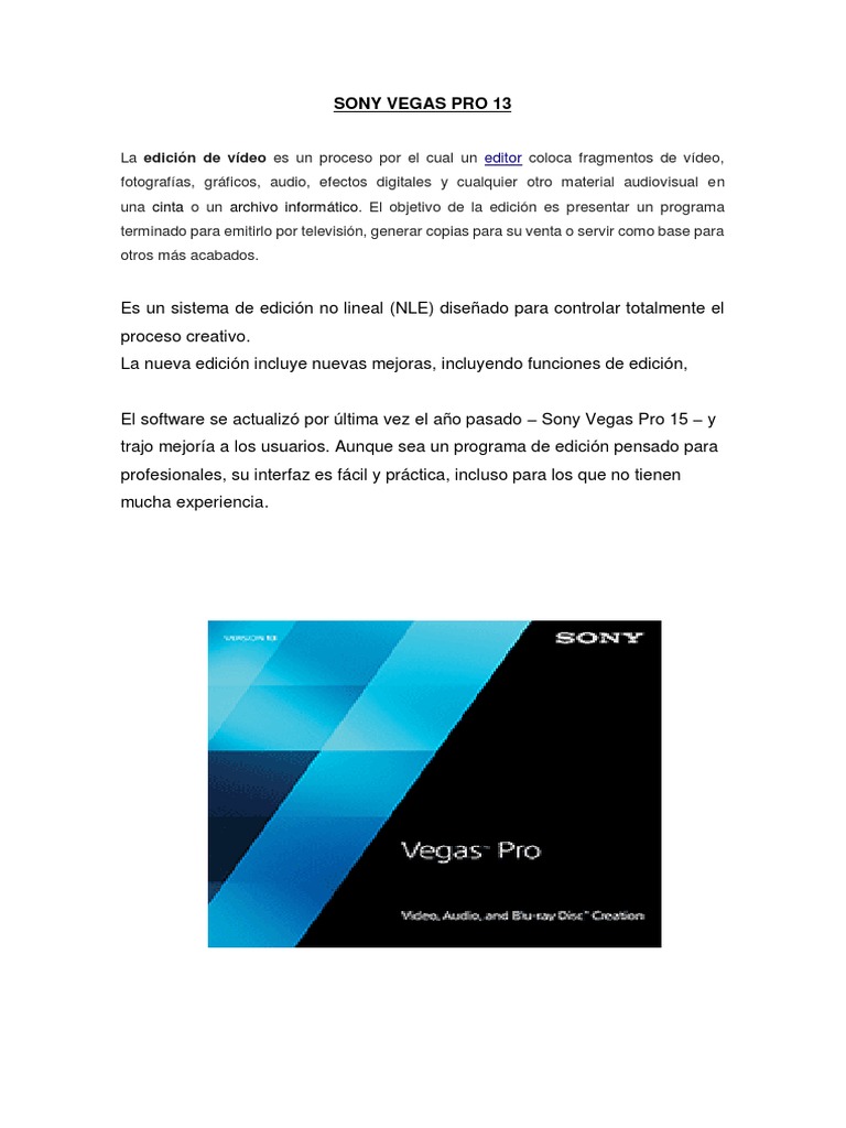 Sony Vegas Pro | PDF
