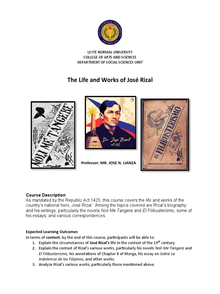 Rizal Course | PDF | Manila | Philippines
