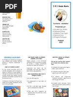 Triptico Lonchera Saludable | PDF | Alimentos | Nutrición