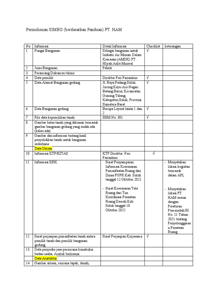 Permohonan SIMBG | PDF
