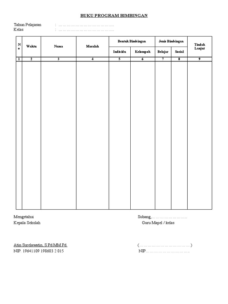 Buku Program Bimbingan | PDF | Karier & Perkembangan