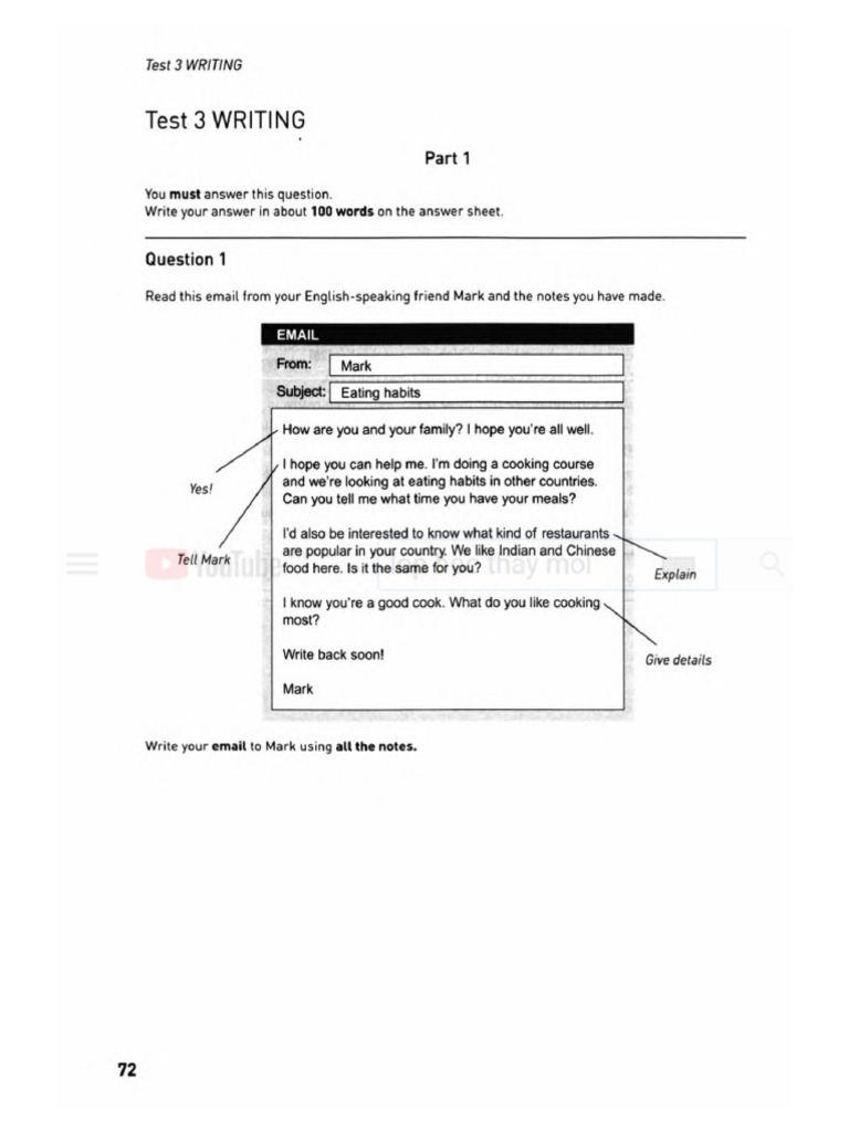 Test3 - Writing Part 2 - Av3 | PDF