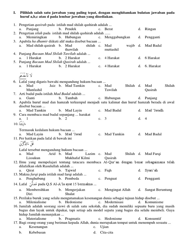 Mid Semester Genap Kelas Viii | PDF