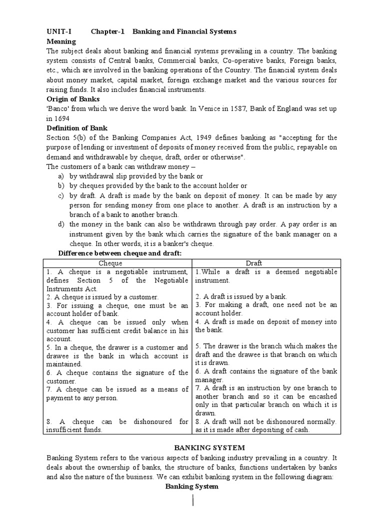 Modern Banking Full Notes | PDF | Banks | Transaction Account
