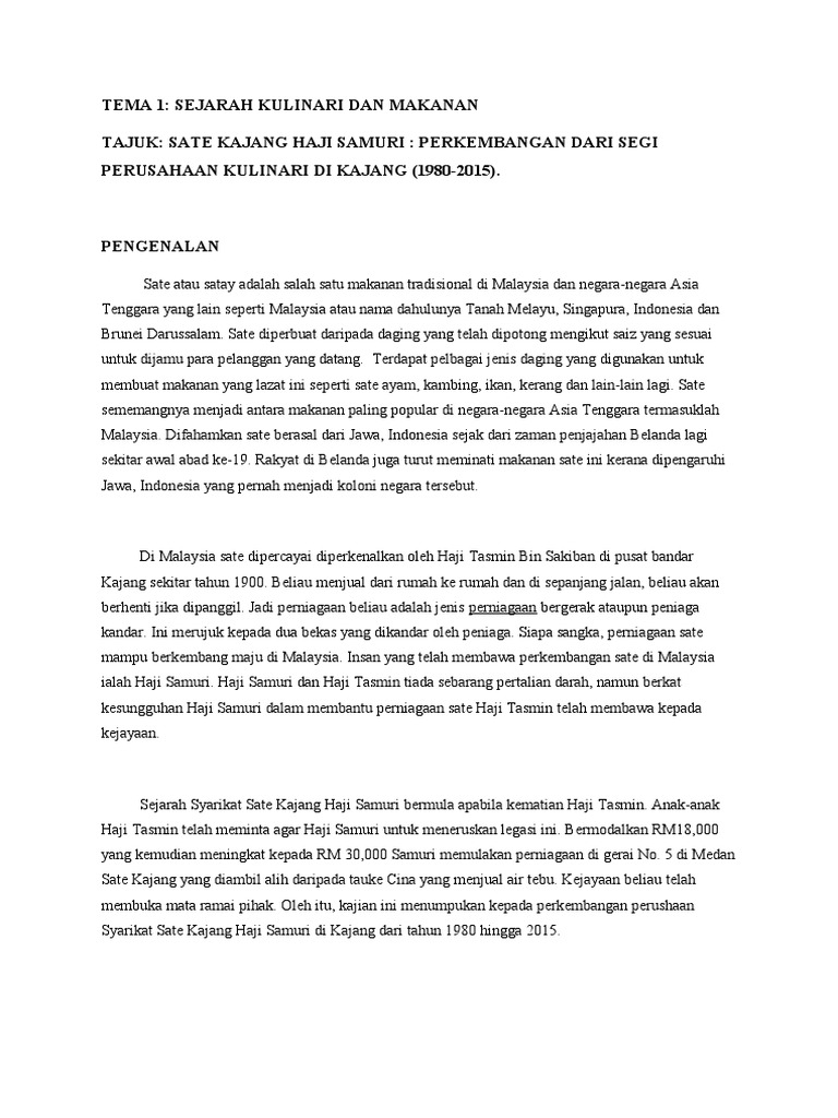 Proposal Sejarah | PDF