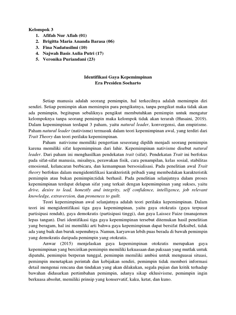 Esai Kelompok 3 | PDF