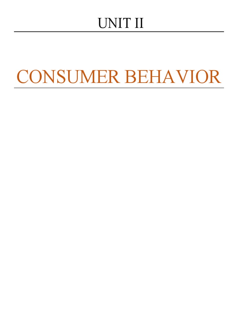 Consumer Behaviour | PDF | Utility | Economic Equilibrium