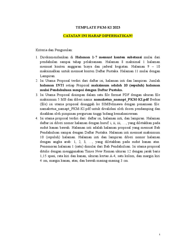 OPTIMAL PKM-KI 2023 | PDF