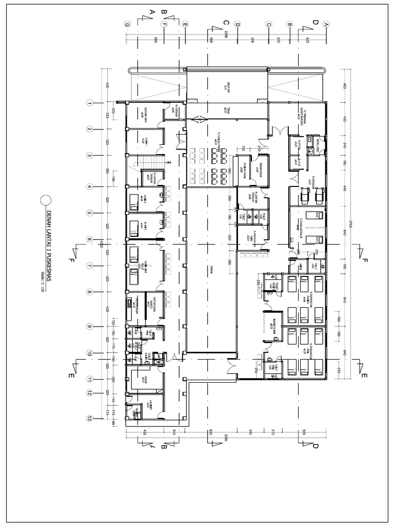 Denah - Pondasi Footplat PDF | PDF