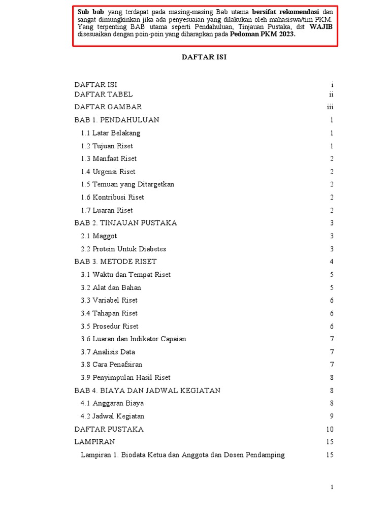Template Proposal Pkm-Re 2023 | PDF