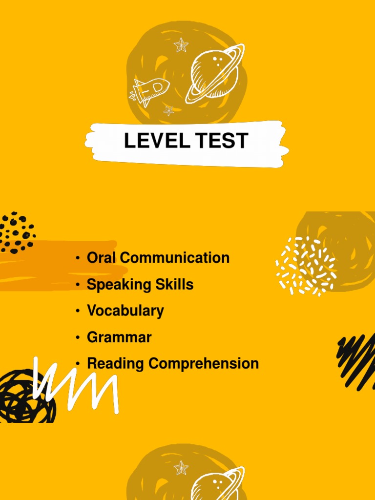 English Level Test: Skills Assessment | PDF