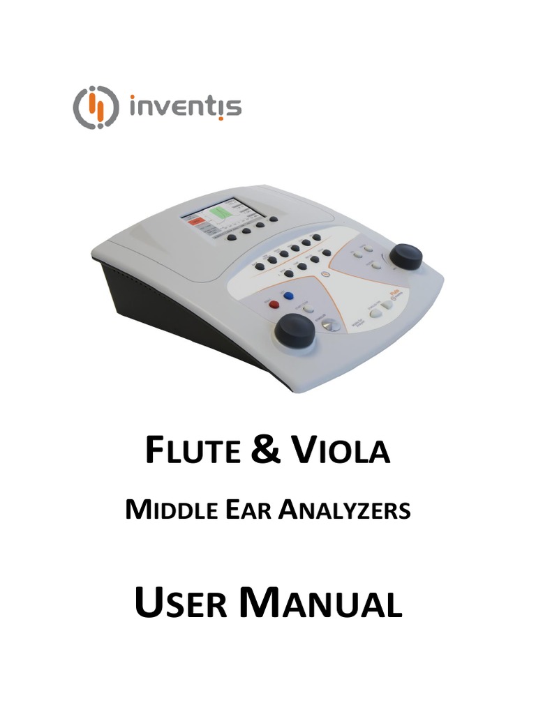 Tympanometry Flute Inventis | PDF | Electrical Connector | Headphones