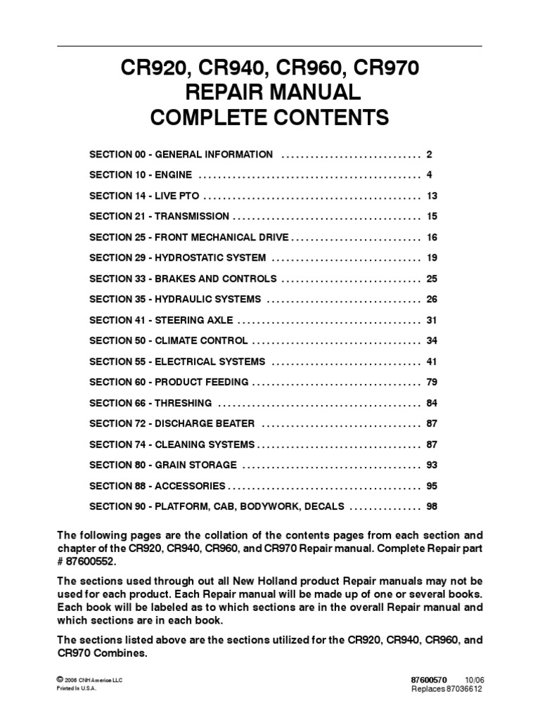 cr970 Service Manual PDF | PDF | Internal Combustion Engine | Vehicle ...