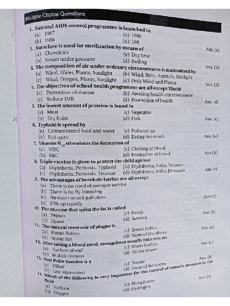 MCQ Anm PDF | PDF