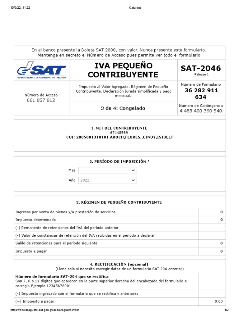 Guía para Declaración IVA Simplificada | PDF | Impuestos | Impuesto al valor agregado