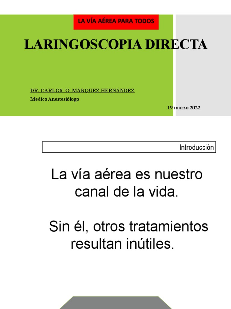 Laringoscopia Directa 2022 | PDF | Anatomía | Anatomía humana