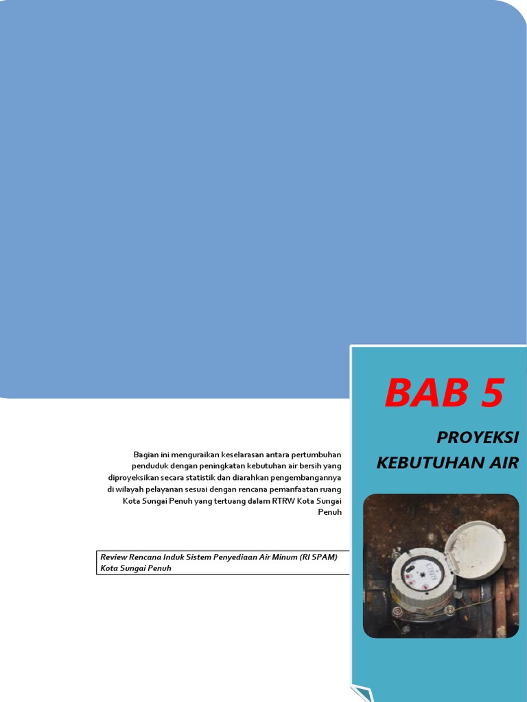 7 Bab 5 Proyeksi Kebutuhan Air - Review Rispam SPN | PDF