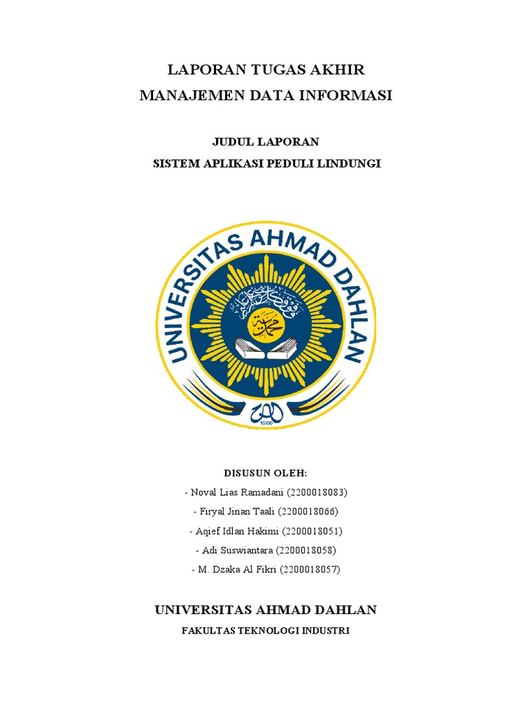 Peduli Lindungi - Tugas Akhir | PDF