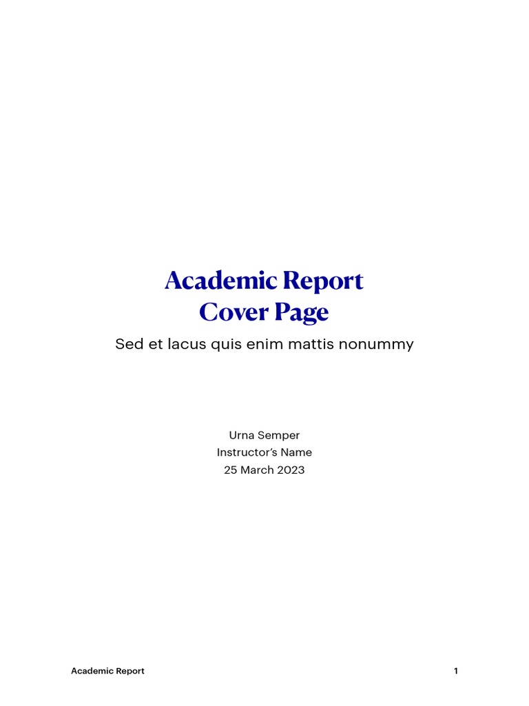 Academic Report PDF | PDF
