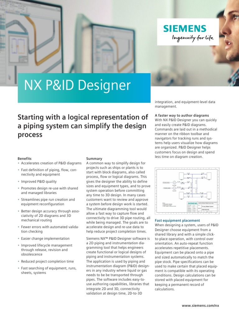 NX PID Designer Fact Sheet | PDF | Product Lifecycle | Pipe (Fluid ...